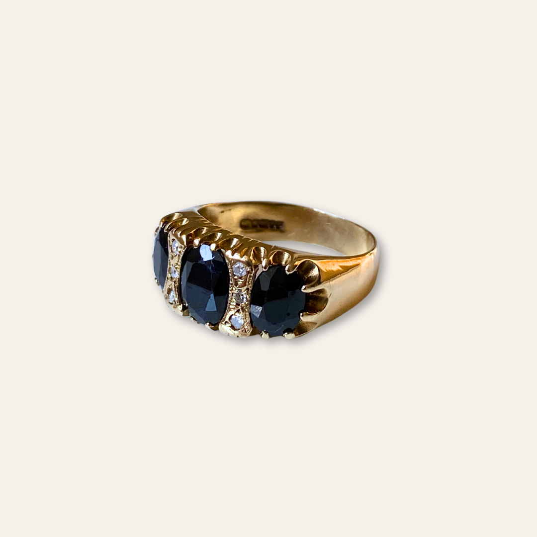 Billy | Saffier & Diamant Ring