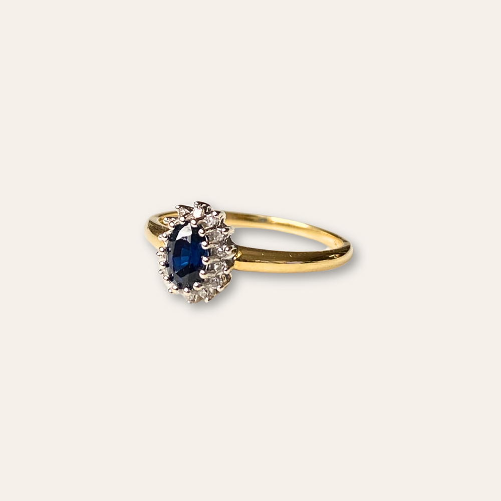 Catherine | Saffier & Diamant Ring