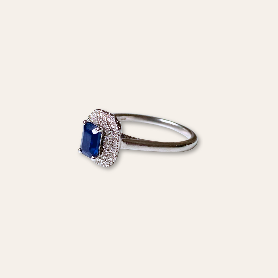 Sia | Saffier & Diamant Ring